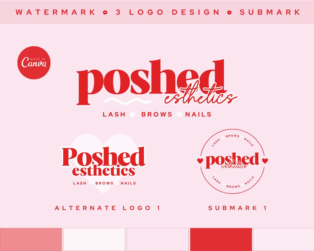 Editable Logo Design Canva Template, Custom DIY Logo Kit Package ...