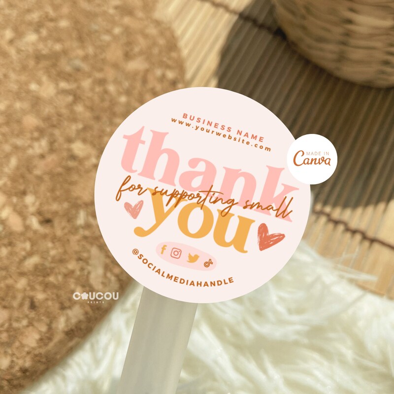 Thank You Stickers Business - Etsy