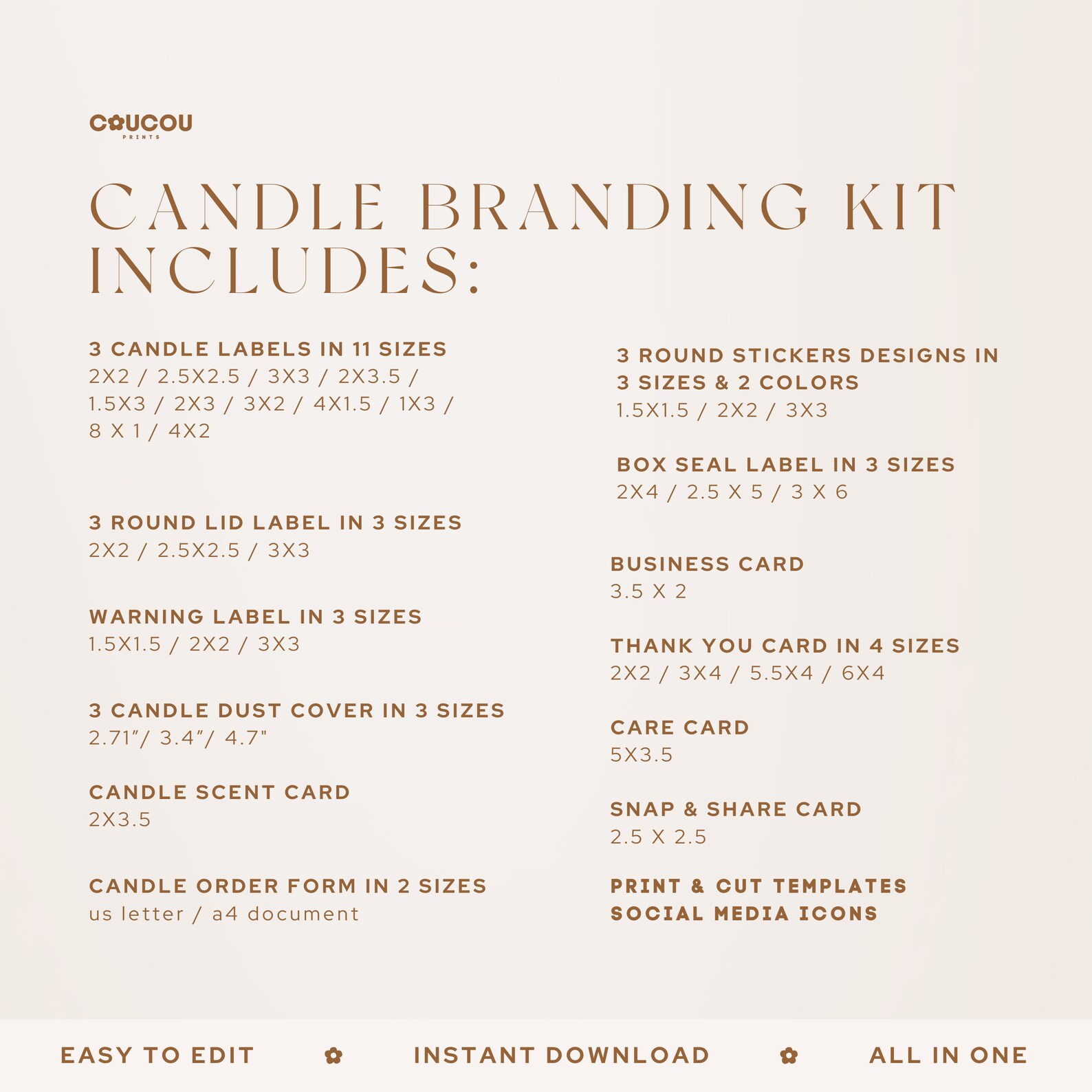 Candle Business Branding Kit, Editable Candle Starter Kit DIY Candle ...
