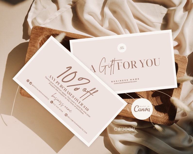 Printable Coupon Card Template, Business Coupon Template, Editable ...