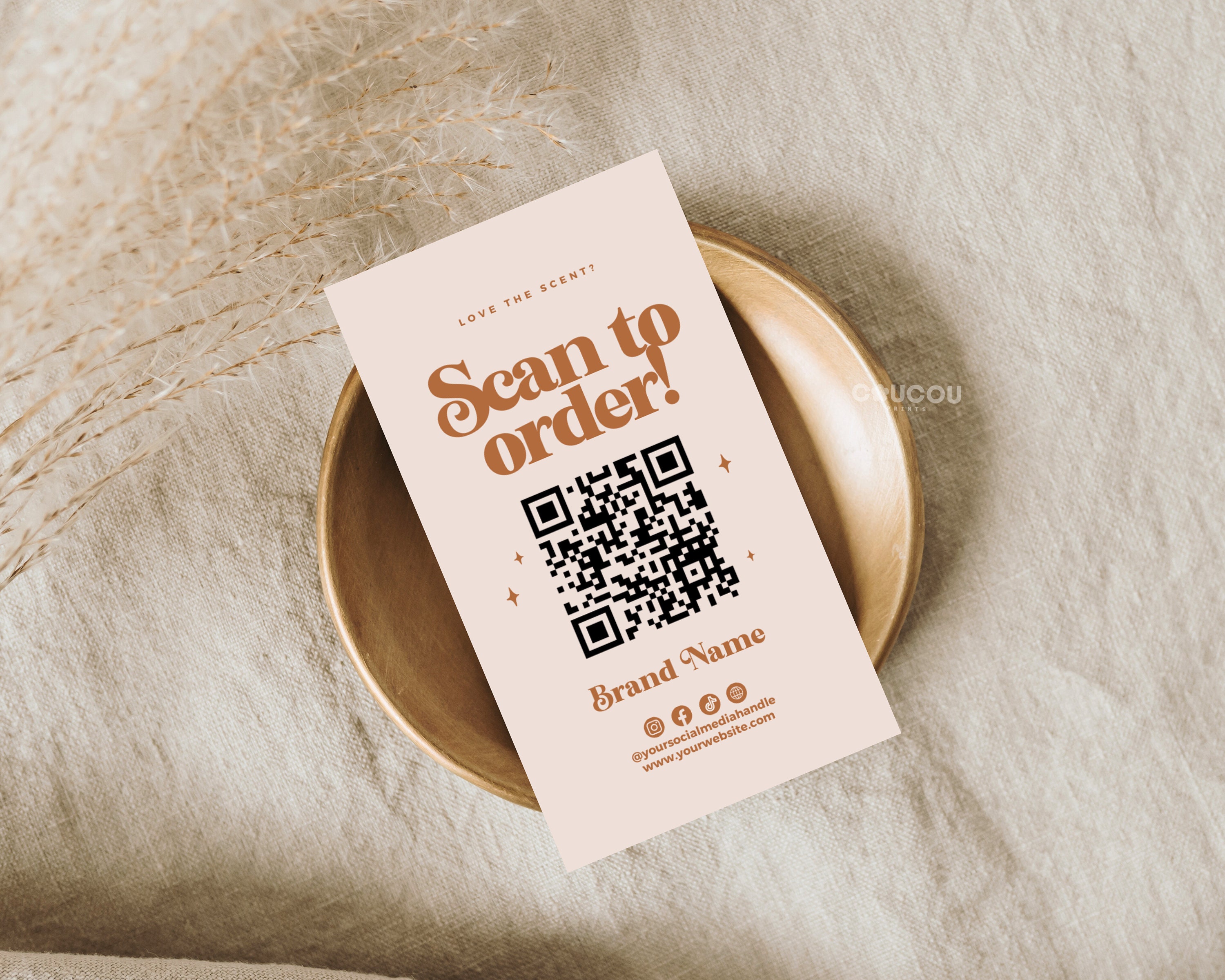 Candle Scent Sampler Card Template, Printable Candle Sample Insert ...