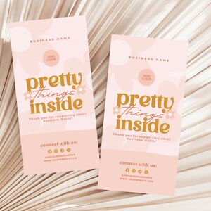 Box Label Template, Custom Package Label Sticker, Editable Branded ...