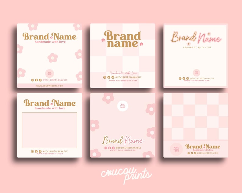 Cute Display Card Templates Canva, DIY Jewelry Product Display Cards ...