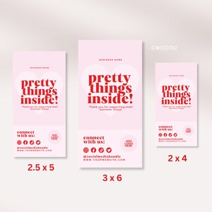 Box Label Template Canva, Editable Box Seal Label Design, Custom ...