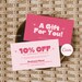 Pink Retro Coupon Card Template, Printable Business Coupon Canva Card ...