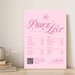 Editable Pink Price List Template Canva, Printable Payment Sign, Beauty ...