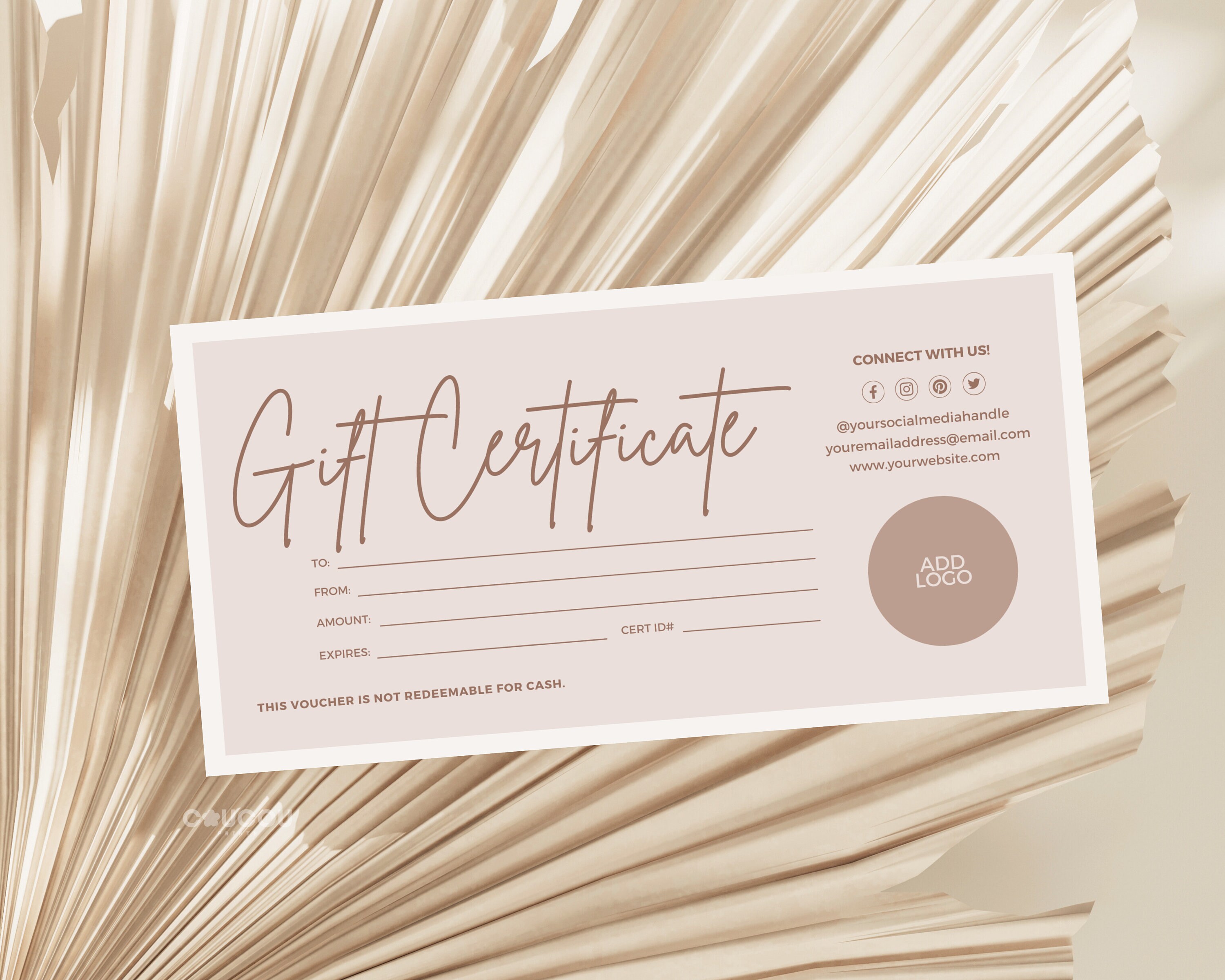 Editable Gift Voucher Template Canva Printable Gift - Etsy Australia