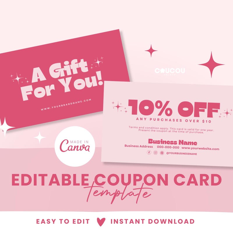 Coupon Template - Etsy