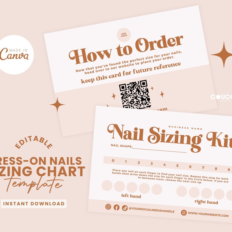Nail Size Template - Etsy
