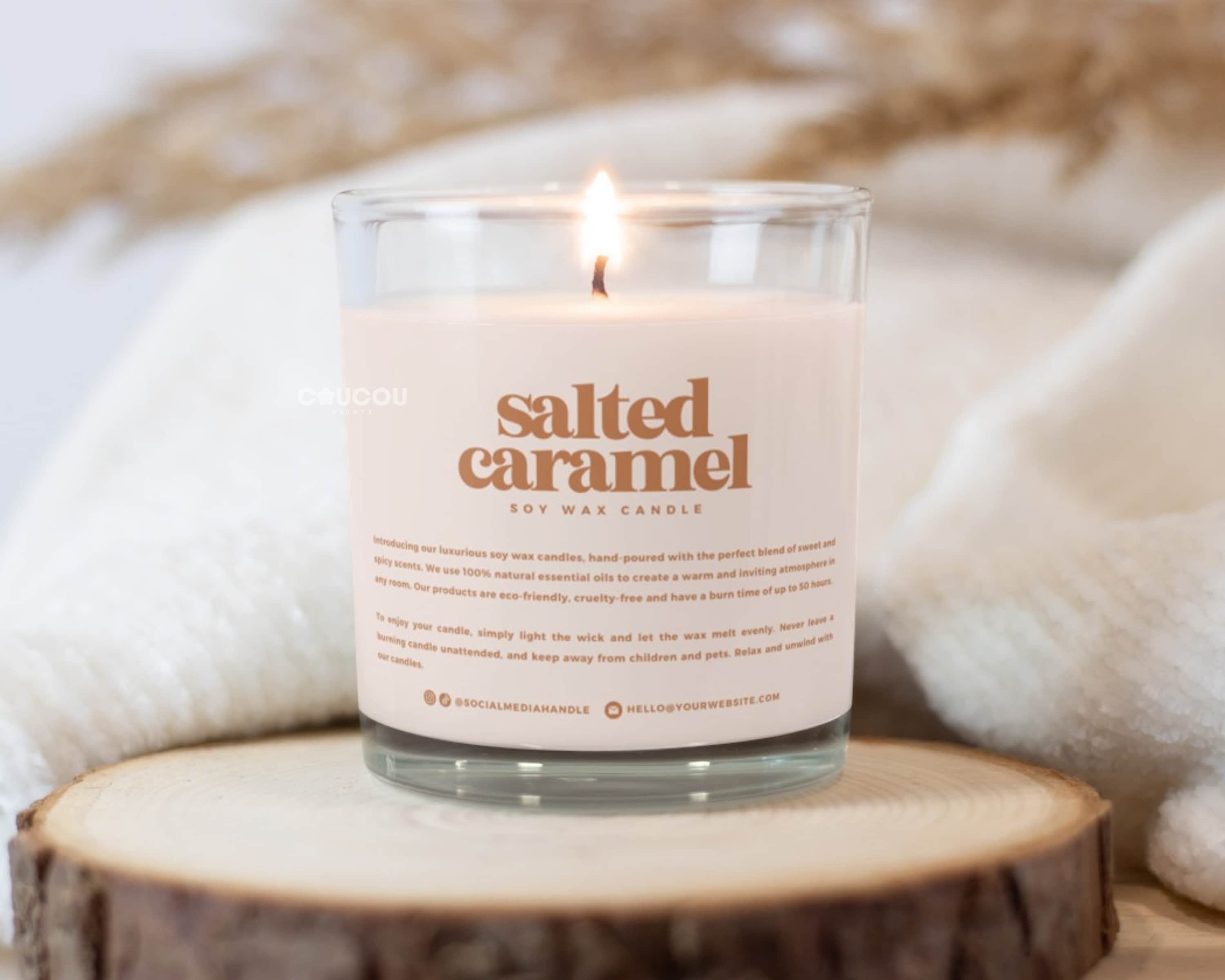 Modern Candle Label Template, Custom Candle Labels Design, Editable ...