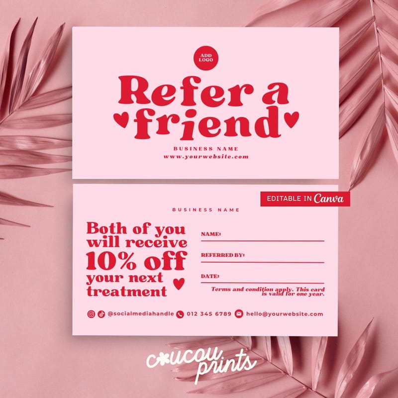 Referral Card - Etsy