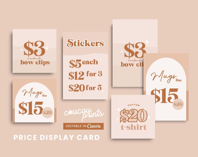 Printable Price List Template Canva, Editable Payment Sign, Hair Salon ...
