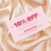 Pink Retro Coupon Card Template, Printable Business Coupon Canva Card ...