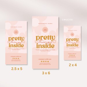 Box Label Template, Custom Package Label Sticker, Editable Branded ...