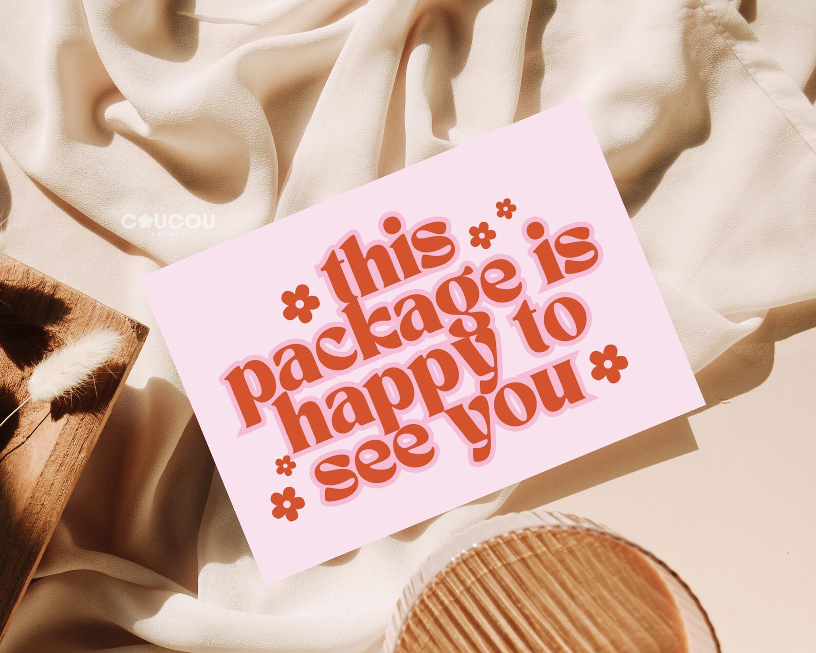 Retro Business Thank You Card Template, Editable Packaging Insert ...