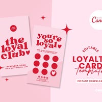 Printable Pink Business Card Template QR Code, DIY Calling Card, Modern ...