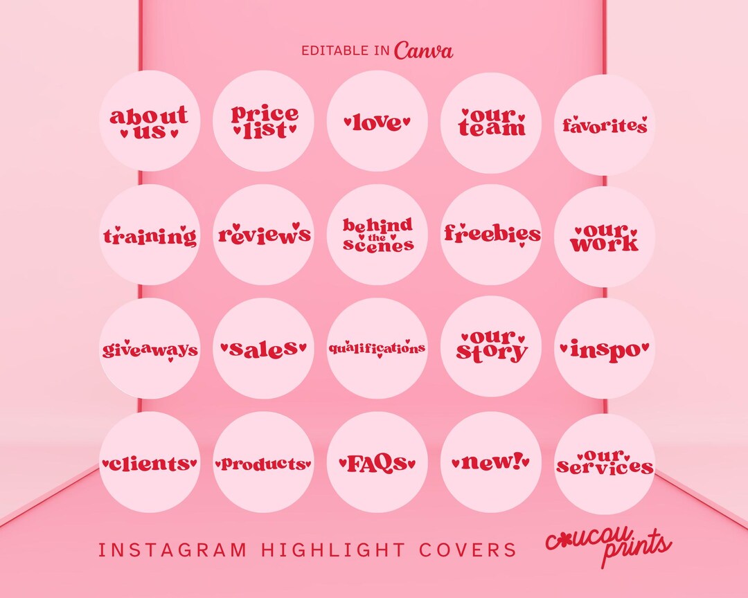 Pink Instagram Highlight Covers, Cute Insta Highlight Cover, Pastel ...