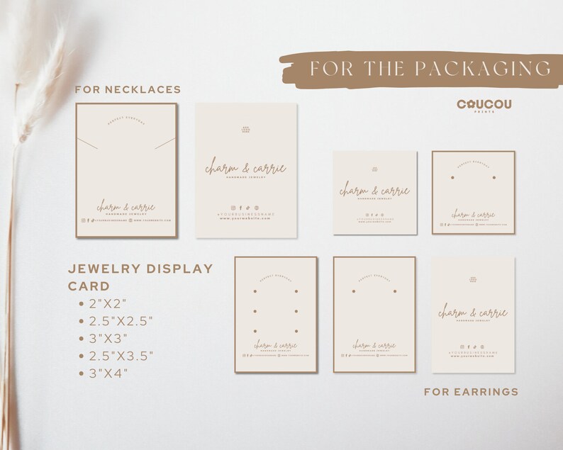 Jewelry Business Bundle, Jewellery Packaging, Earring Packaging Inserts ...