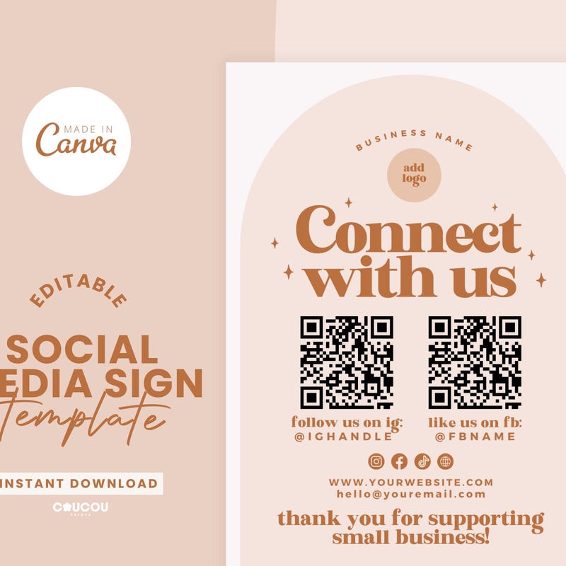 Lets Get Social Sign - Etsy