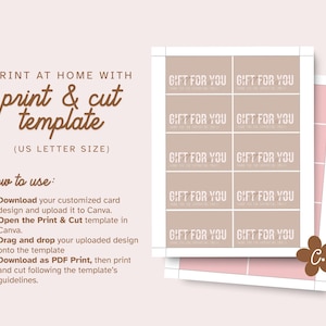 Editable Coupon Card Canva Template, Printable Business Promo Card ...