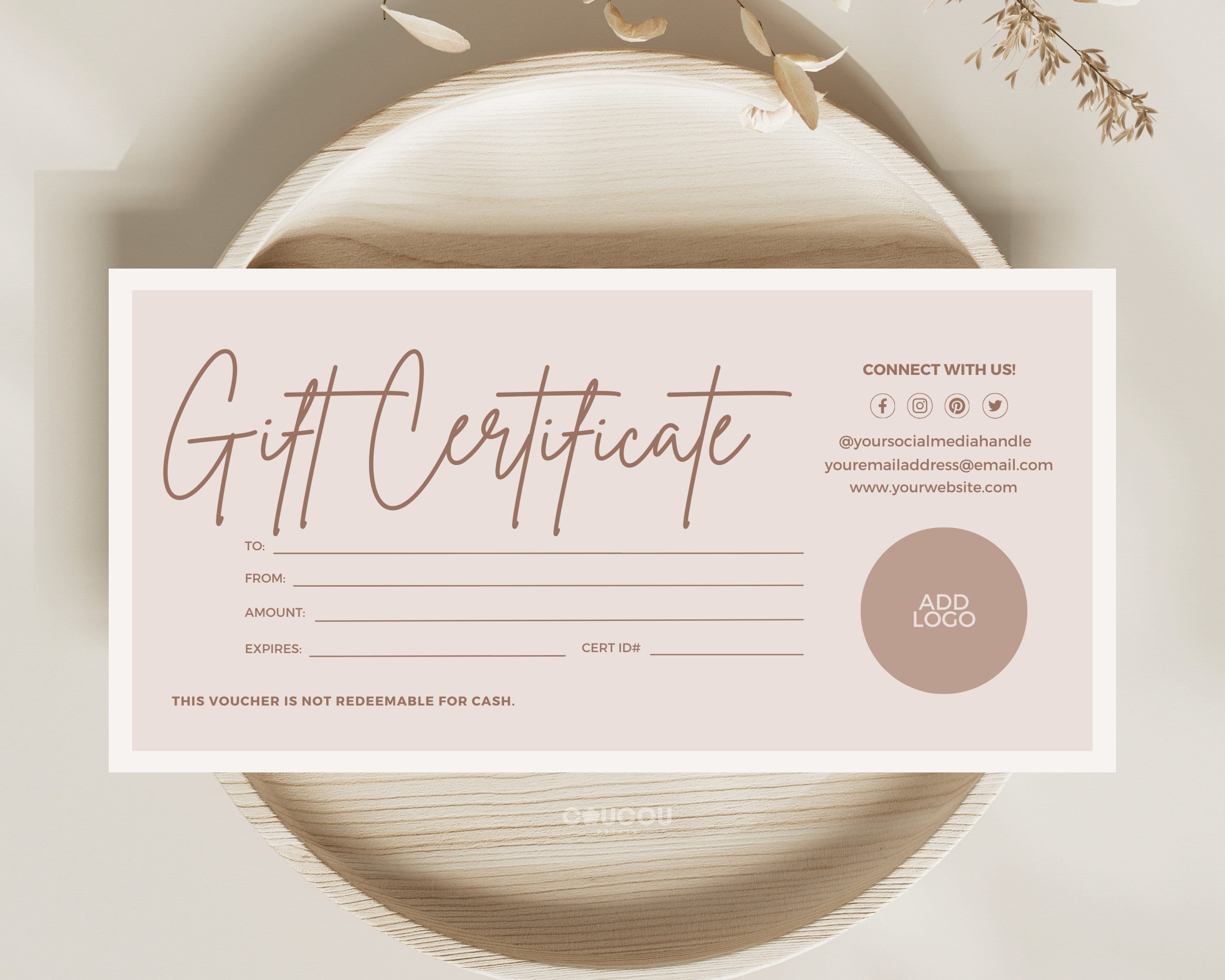 Editable Gift Voucher Template Canva Printable Gift - Etsy Australia