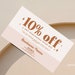 Editable Coupon Card Canva Template, Printable Business Promo Card ...