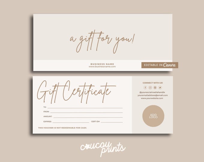 Printable Coupon Card Template, Editable Business Coupon Canva Card ...