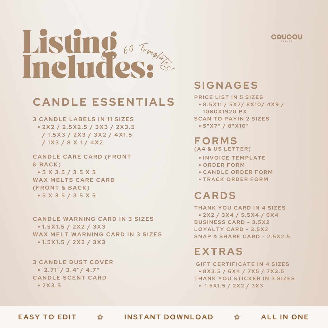 Editable Candle Branding Kit, Candle Business Starter Kit, DIY Candle ...
