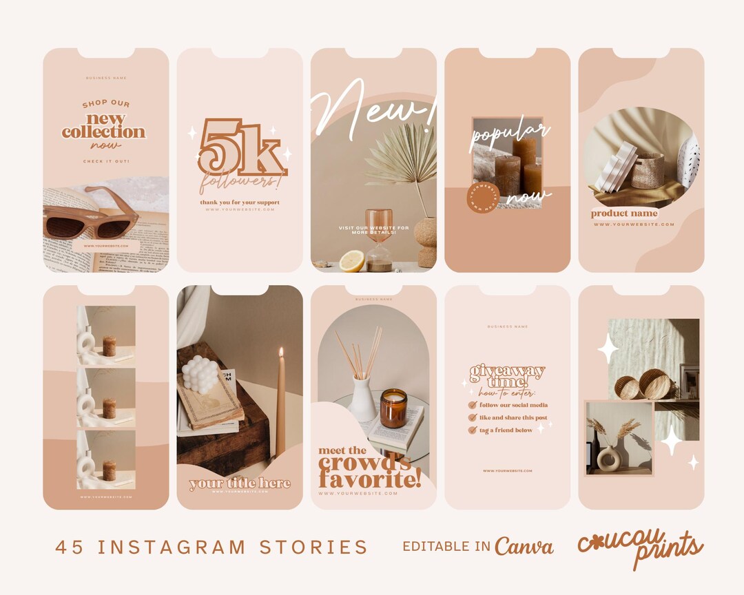 Instagram Story Templates, Editable Canva Instagram Stories, DIY Quotes ...