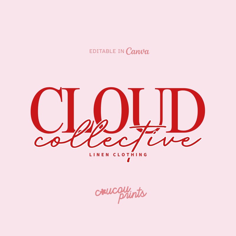 Retro Logo Cloud - Etsy