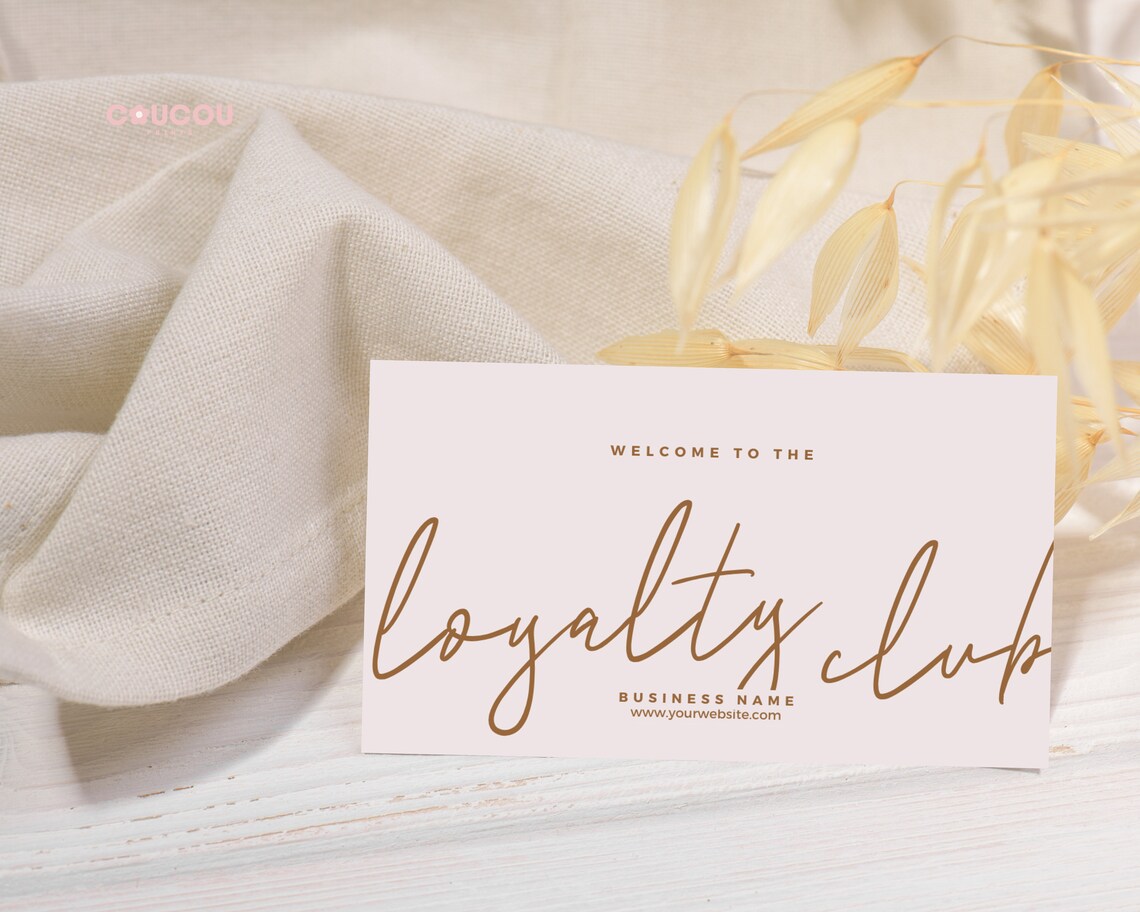 Editable Loyalty Card Template Modern Loyalty Rewards Card - Etsy
