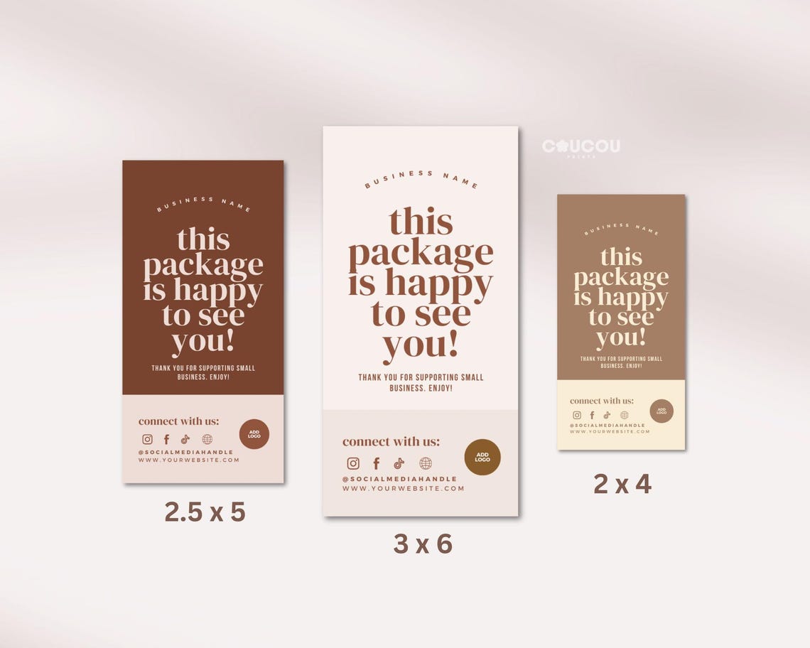 Box Seal Label Design Canva, Custom Box Label Template, DIY Printable ...