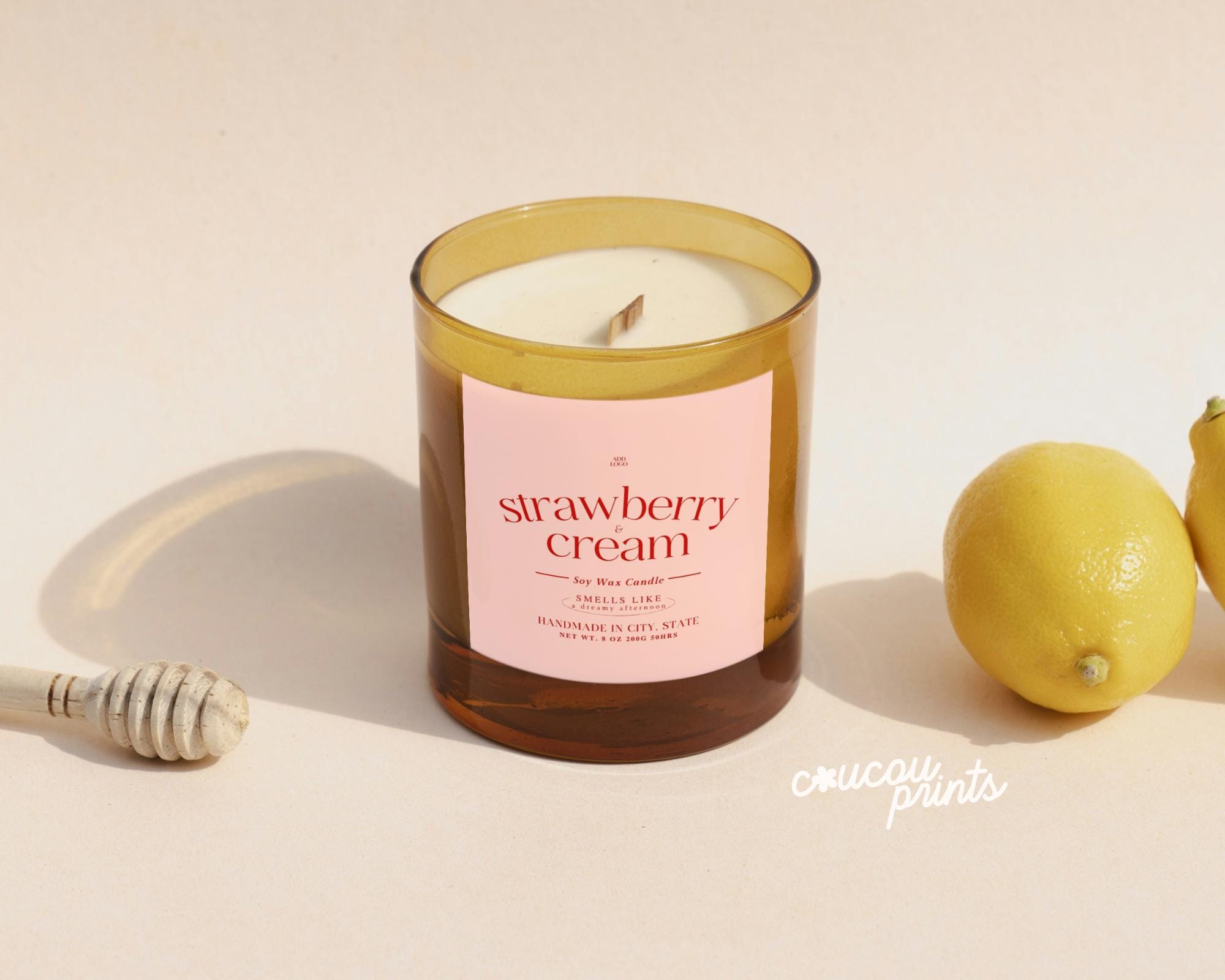 Modern Candle Label Template Canva, Pastel Pink Candle Labels Design ...