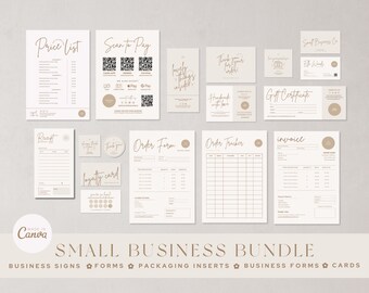 Editable Small Business Bundle Order Form Tracker Invoice Gift ...
