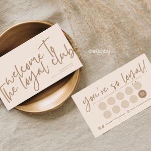 Editable Loyalty Card Template, Printable Rewards Card Design, Modern ...