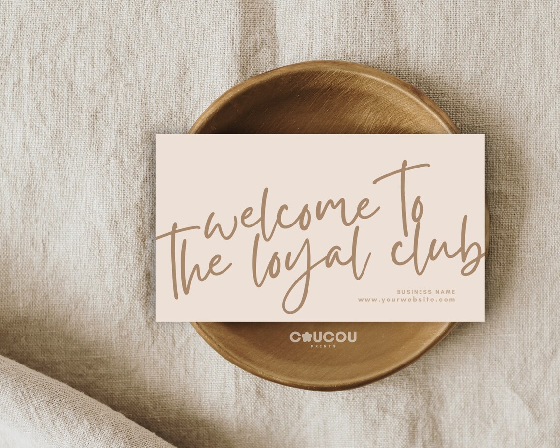 Editable Loyalty Card Template, Printable Rewards Card Design, Modern ...