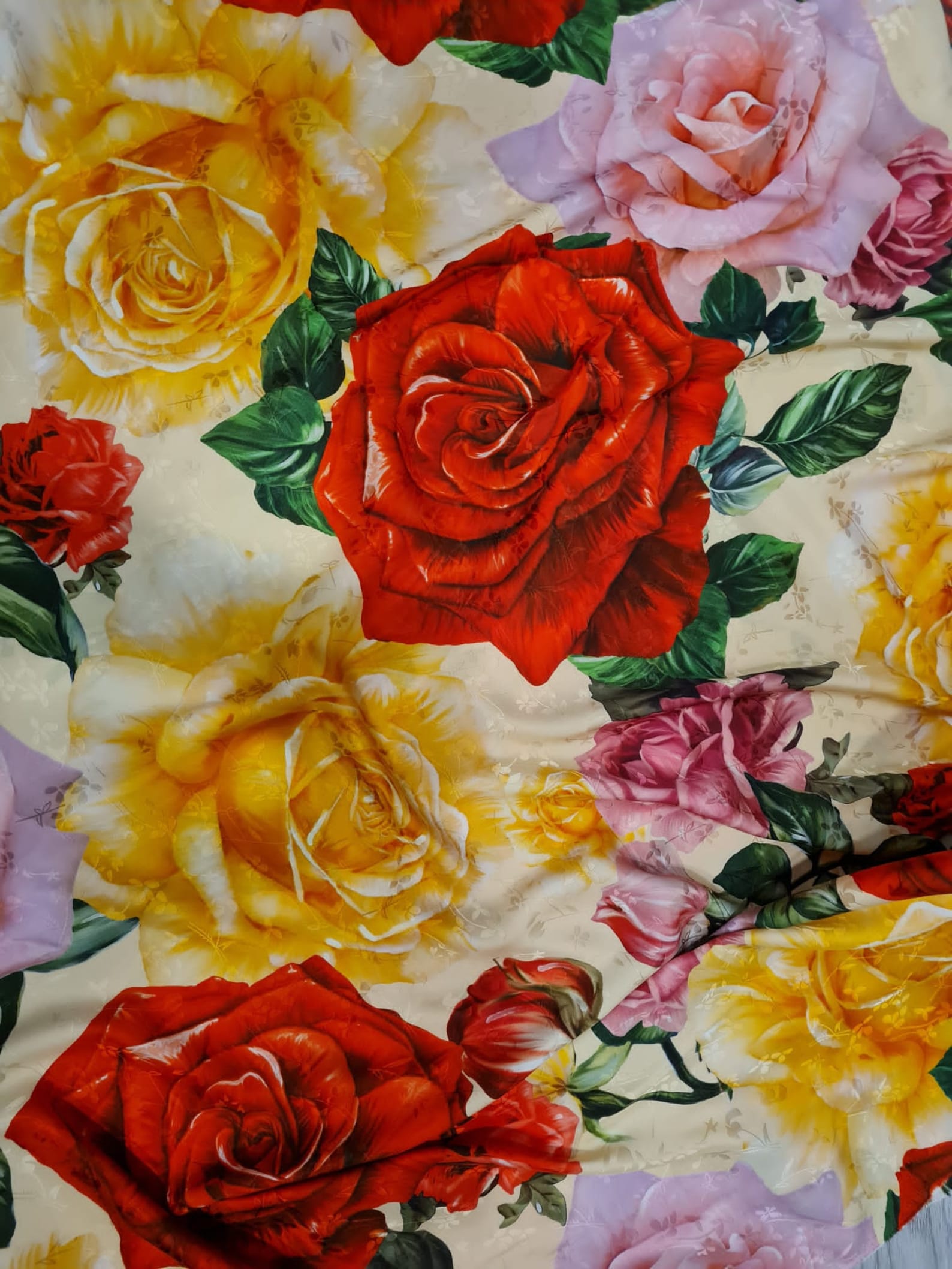 Italian Exclusive Alta moda Fabric Limited COLLECTION/ROSES 3D | Etsy