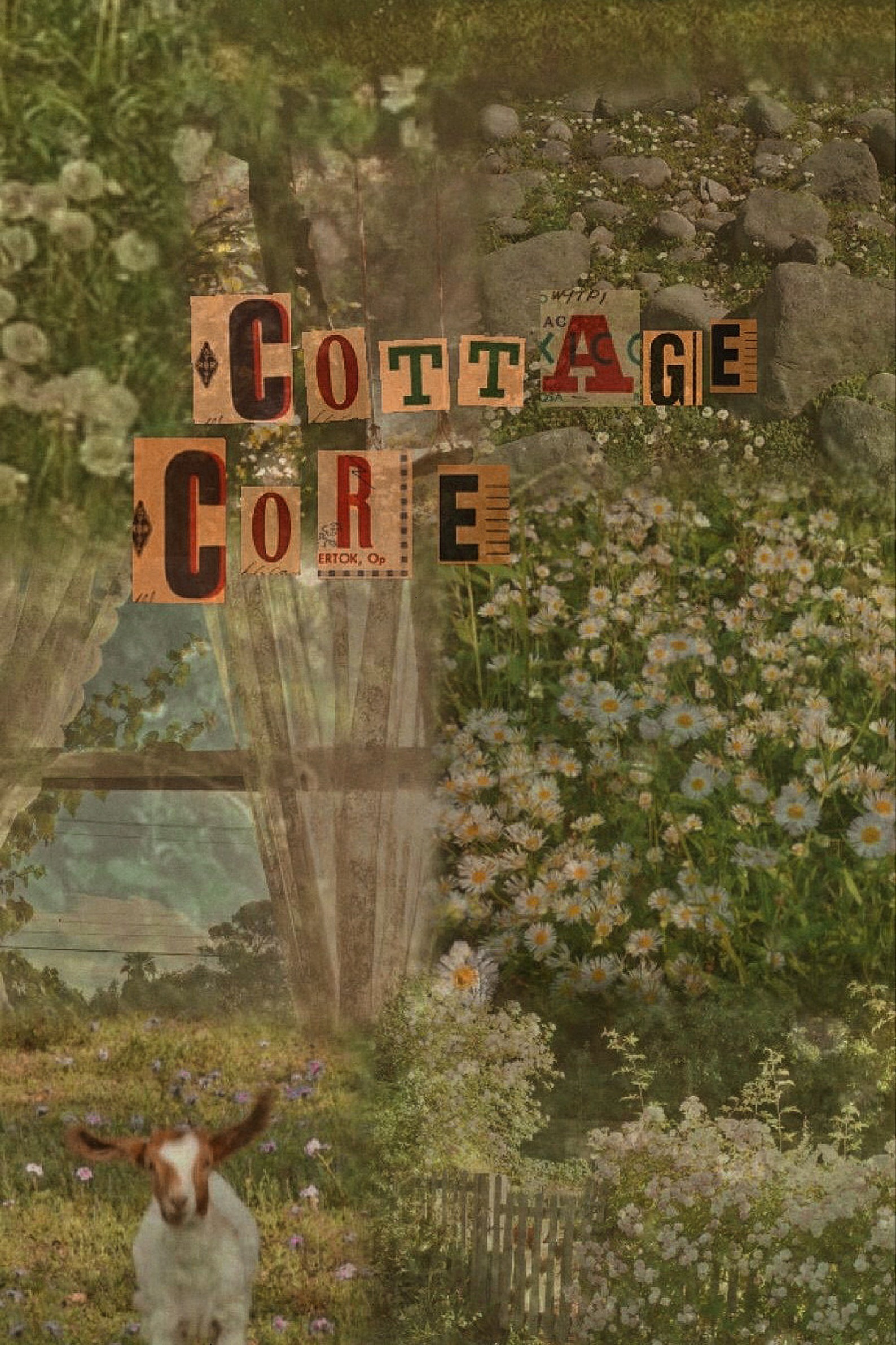 100pc Aesthetic Cottage Core Wall Collage Kit Digital Only Etsy