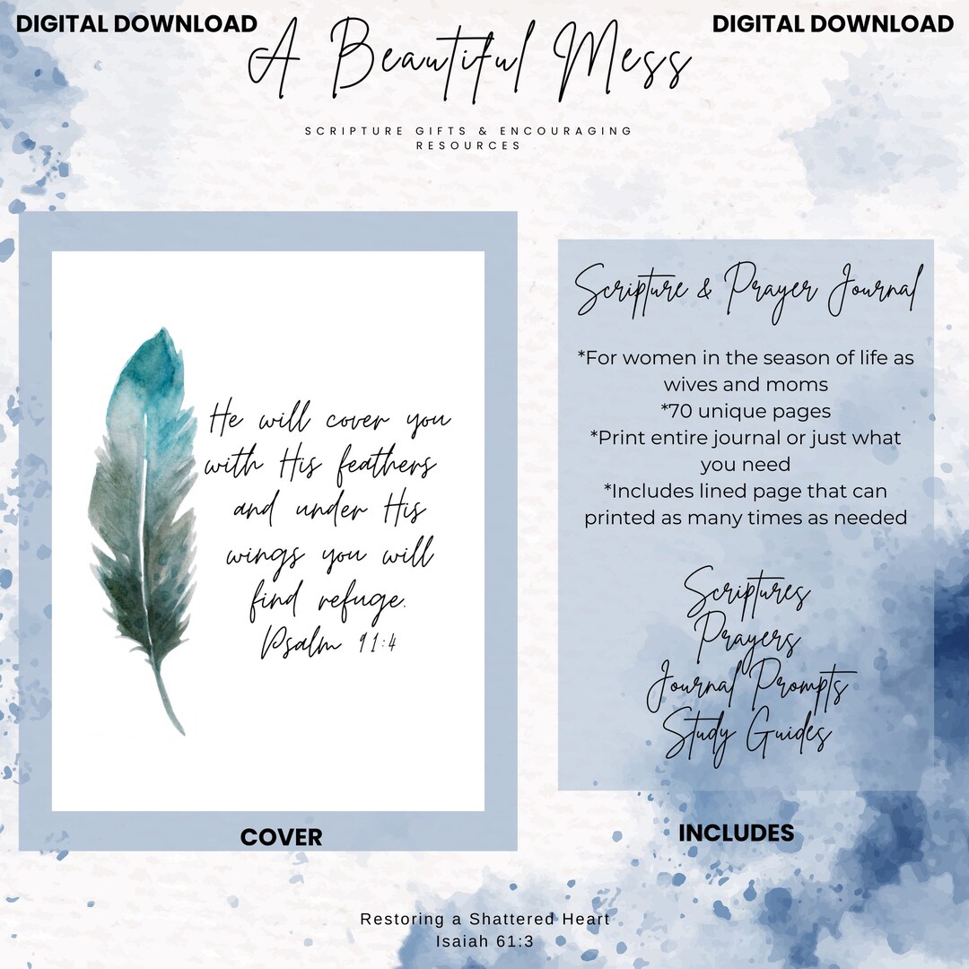 Printable Scripture & Prayer Journal for Wives and Moms - Etsy