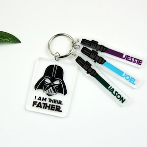I'm Their Father Keyring | Personalized Name Keychain | Custom Name ...