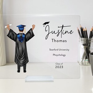 Personalized Portrait Custom Acrylic Graduation Plaque Class of 2024 ...
