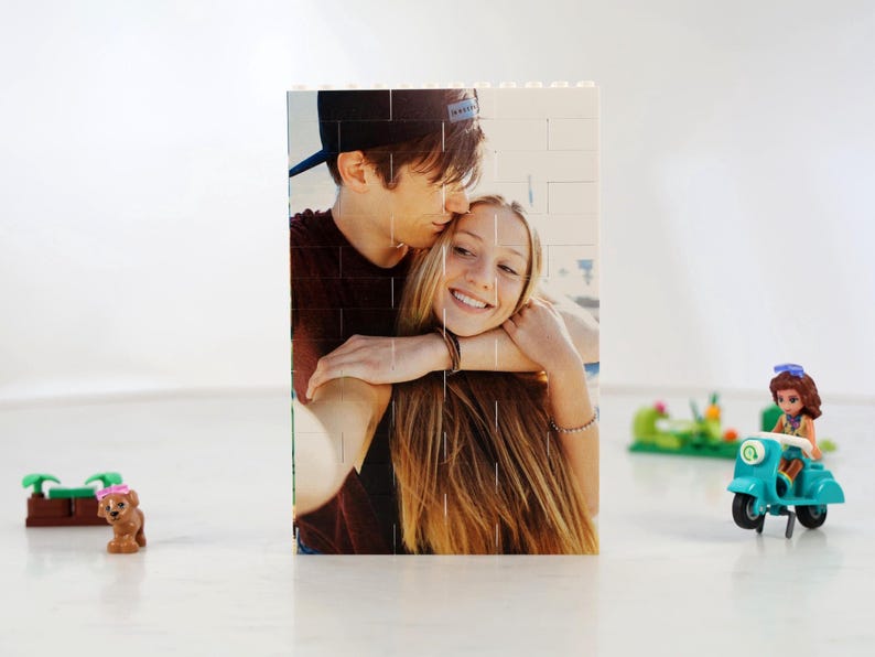 Custom Photo Building Block, Personalized Brick Photo Puzzle, Unique ...