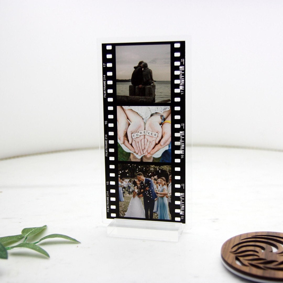 Custom Photo Film Strip Plaque, Personalized Acrylic Film Roll Photo ...