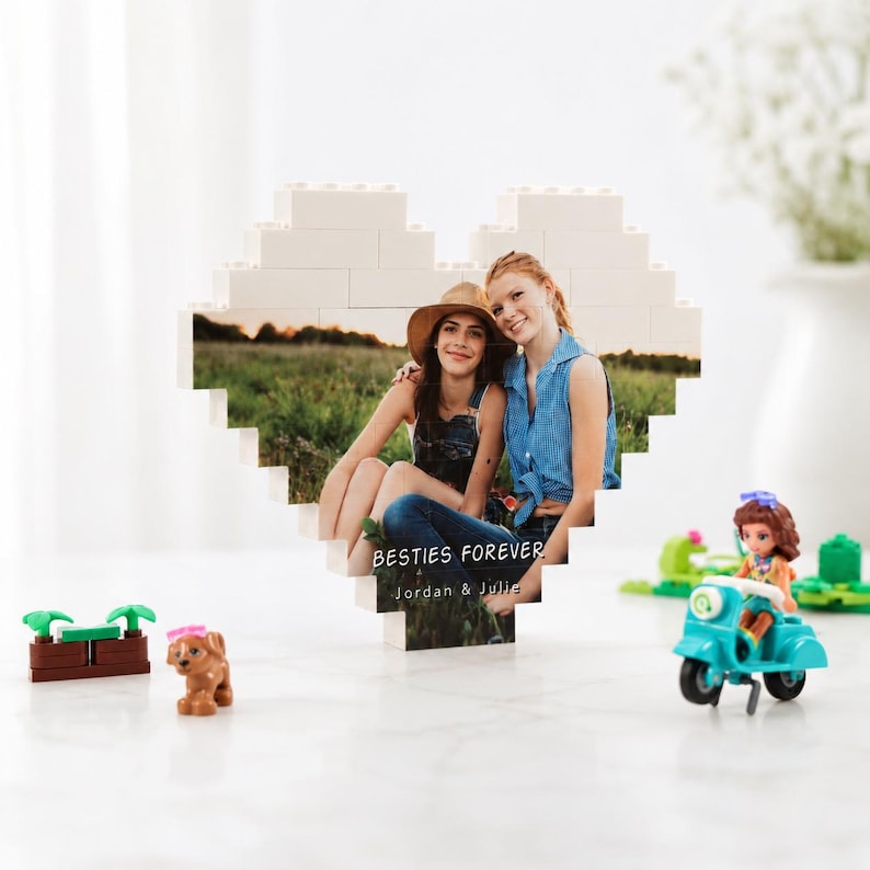 Custom Photo Building Block, Personalized Brick Photo Puzzle, Unique ...