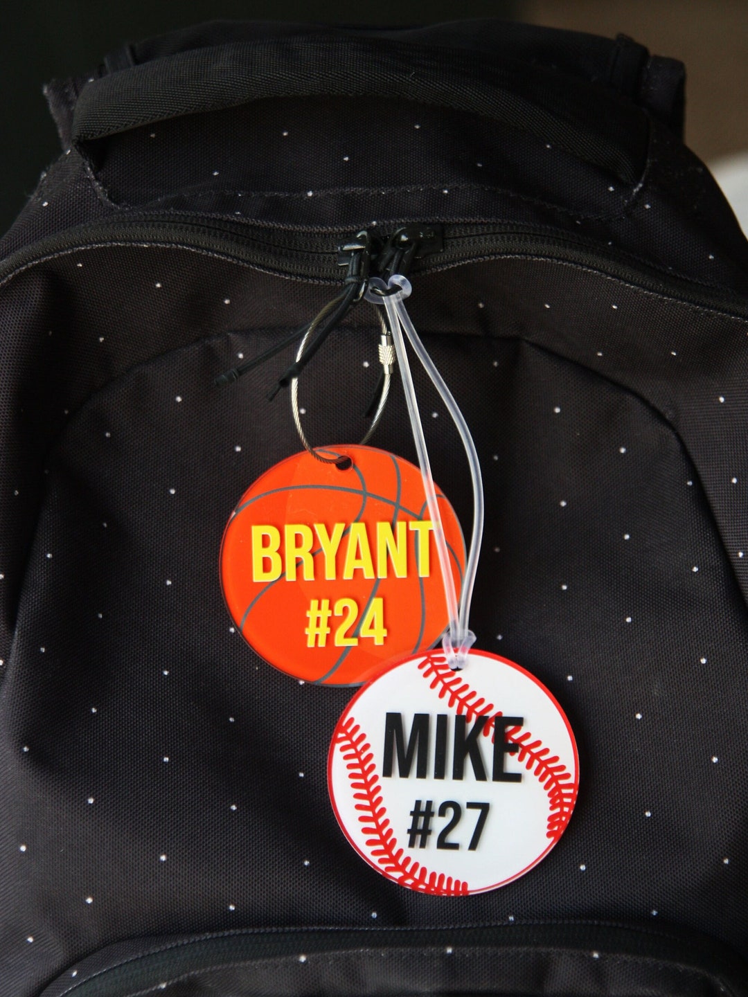 Custom Name Sports Bag Tag Personalized Tag for Backpack - Etsy