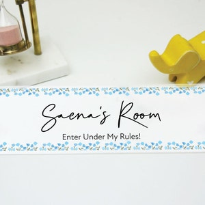 Door Name Plate | Kids Door Sign | Girl's Name Sign | New Room Gift ...