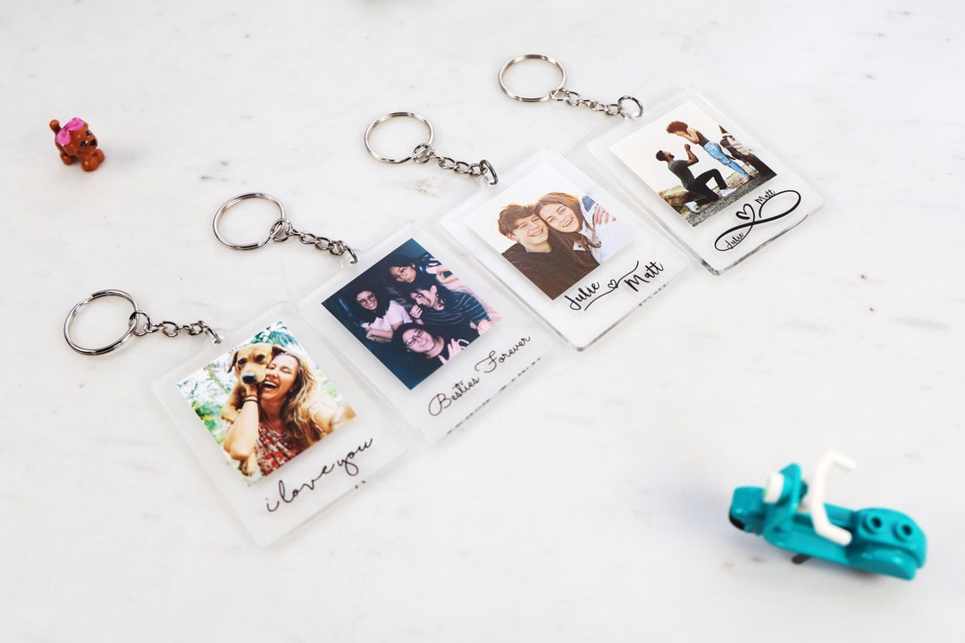 Custom Photo Keychain | Personalized Photo Keychain | Anniversary Gift ...