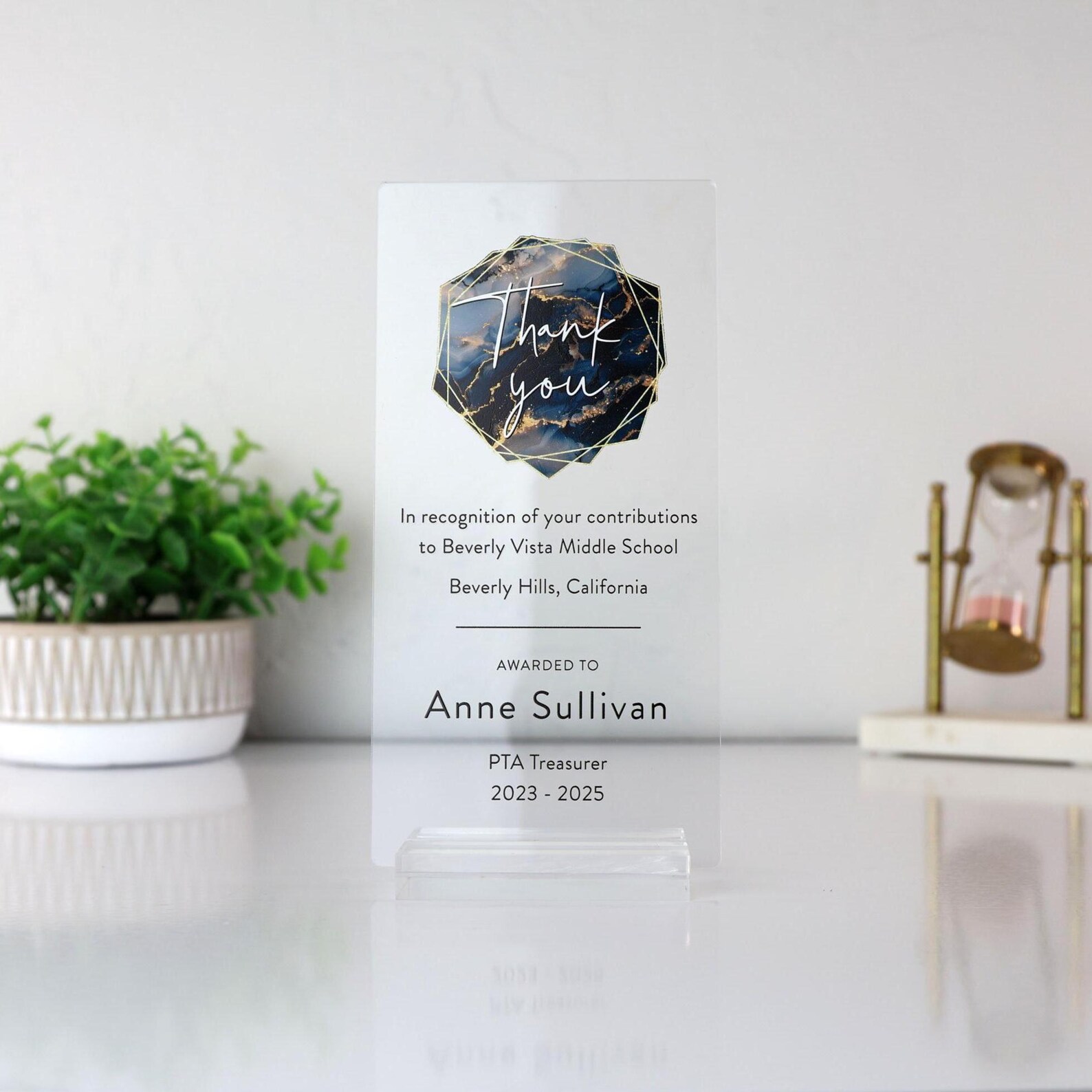 Personalized Acrylic Award Plaque - Choose Design and Stand - Etsy