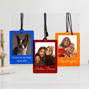 Custom Photo Car Mirror Tag | Photo Ornament | Photo Drive Safe | Rear ...