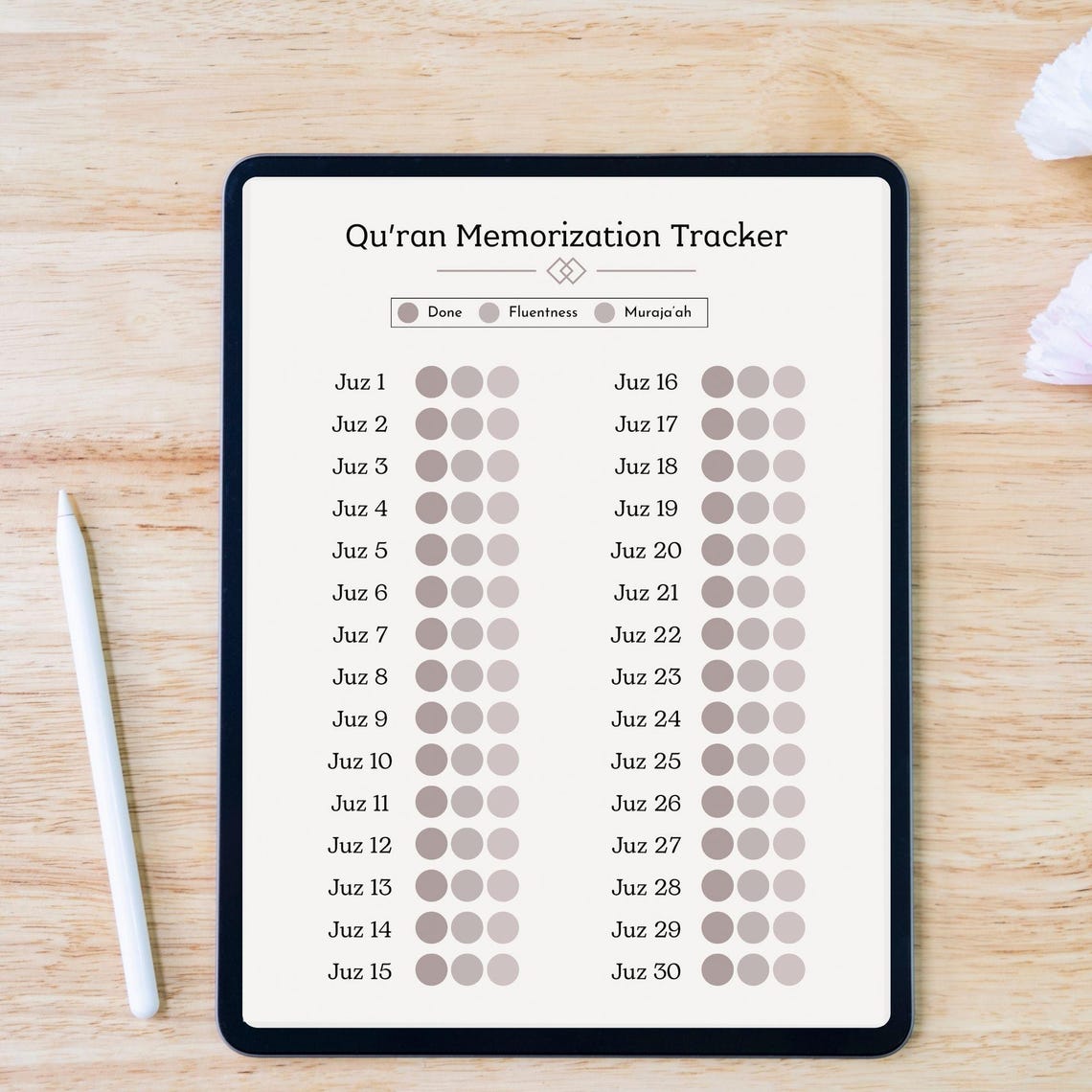 Simple and Minimalistic Quran Memorization Tracker | Quran Memorization ...